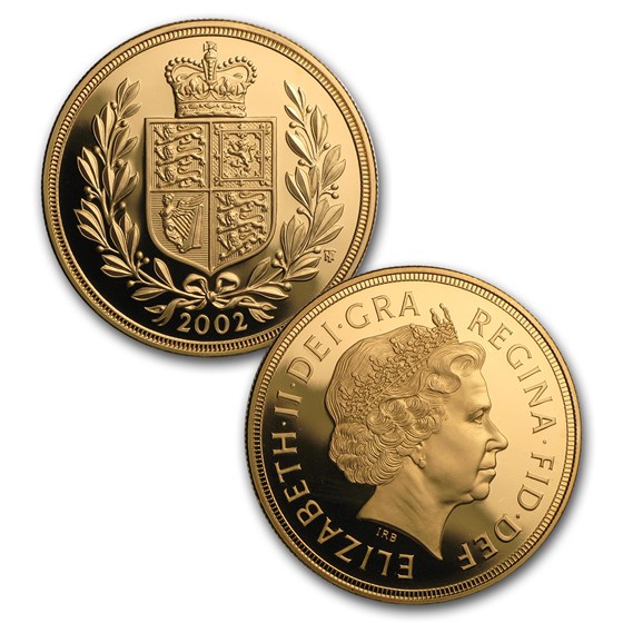 Buy 2002 Great Britain 4-Coin Gold Sovereign Proof Set | APMEX