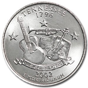 Buy 2002-P Tennessee State Quarter BU | APMEX