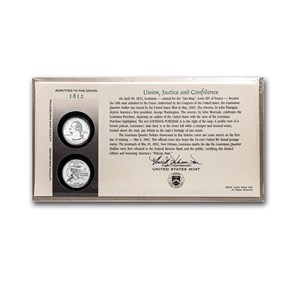 Buy 2002 P&D Louisiana State Quarter First Day Cover | APMEX