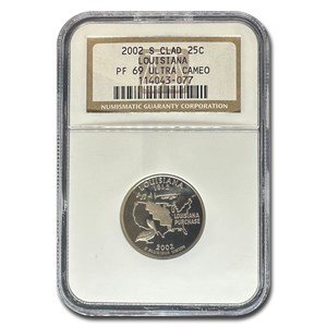 2002-S Louisiana State Quarter PF-69 UCAM NGC
