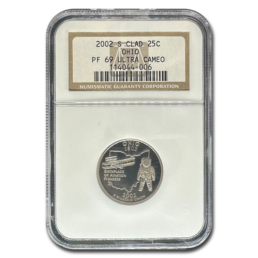 2002-S Ohio State Quarter PF-69 UCAM NGC