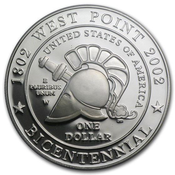 Buy 2002-W West Point Bicentennial $1 Silver Commem PR-69 PCGS | APMEX