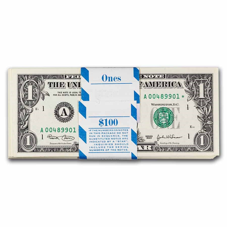 Buy 2003 $1 BEP *Star* Note Pack - 100 Notes - CU | APMEX