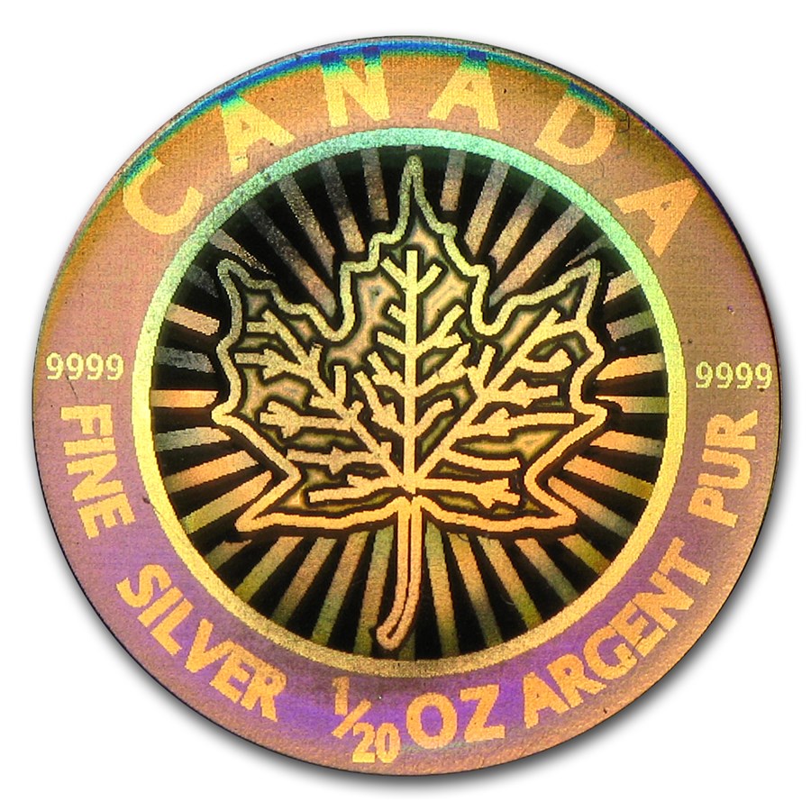 Buy 2003 Canadian 1/20 oz Silver $1 Maple Leaf (Hologram) | APMEX