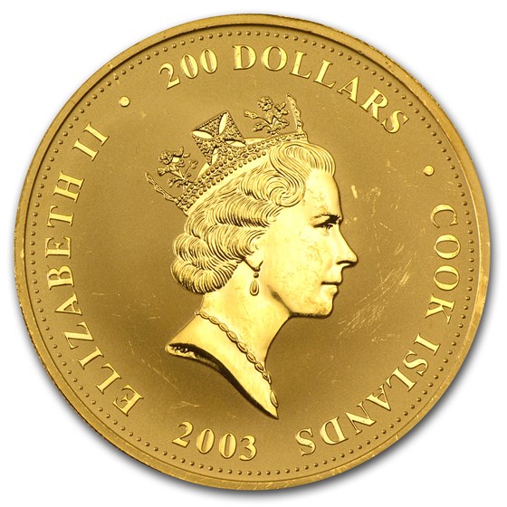 Buy 2003 Cook Islands Gold $200 Proof | APMEX