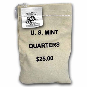 Buy 100-Coin 2003-D Alabama Quarter BU Sealed Mint Bag | APMEX
