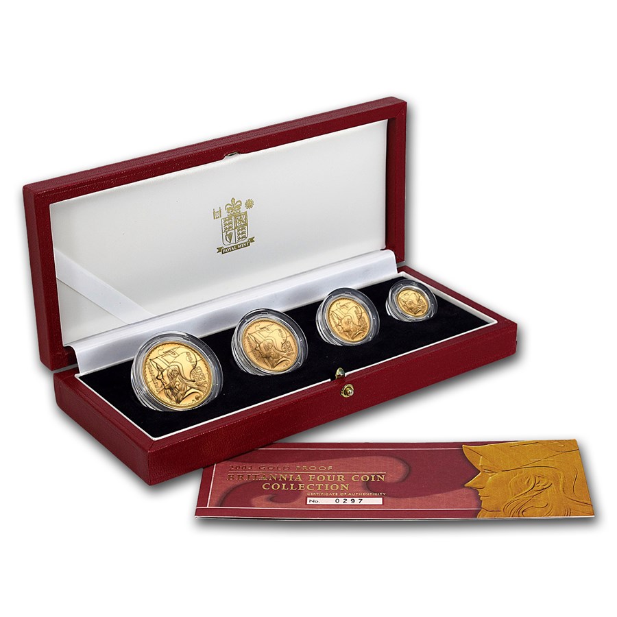 Buy 4-Coin 2003 Gold Britannia Proof Set w/ Box/COA | APMEX