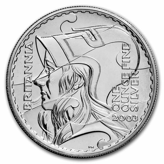 Buy 2003 Great Britain 1 oz Silver Britannia BU (In Assay) | APMEX