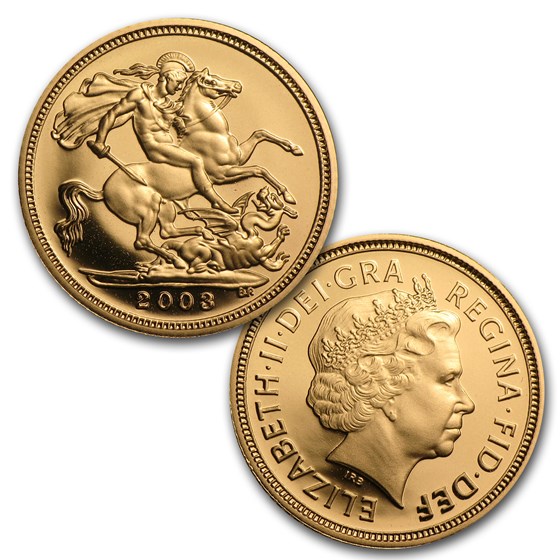 Buy 2003 Great Britain 3-Coin Gold Sovereign Proof Set | APMEX