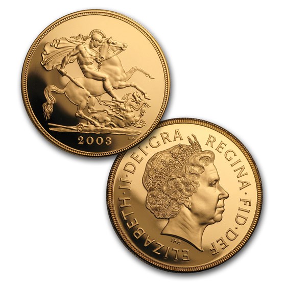 Buy 2003 Great Britain 4-Coin Gold Sovereign Proof Set | APMEX