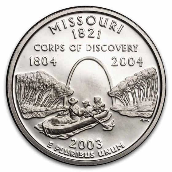 2003-S Missouri State Quarter Gem Proof 40-Coin Roll