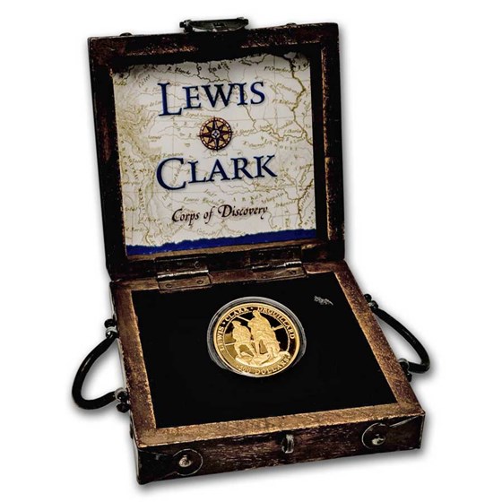 2003 Shawnee Tribe 3 oz Proof Gold Lewis & Clark