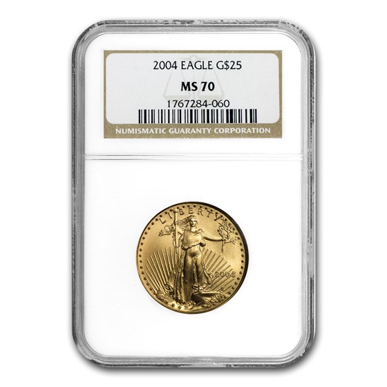 Buy 2004 4-Coin American Gold Eagle Set MS-70 NGC | APMEX