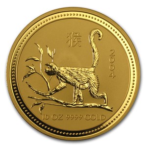 Buy 2004 Australia 10 oz Gold Lunar Monkey BU (Series I) | APMEX