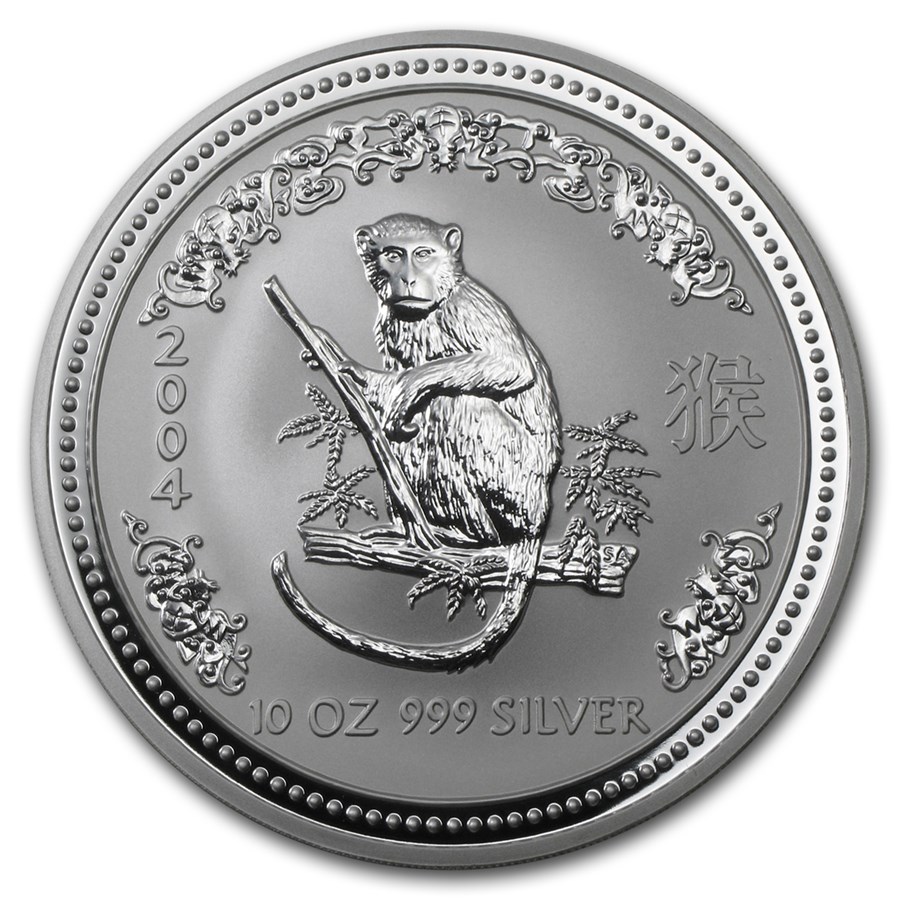 Buy 2004 Australia 10 oz Silver Year of the Monkey BU | APMEX