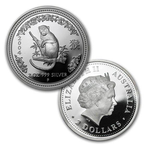 Buy 2004 Australia 5-Coin Silver Monkey Proof Set | APMEX