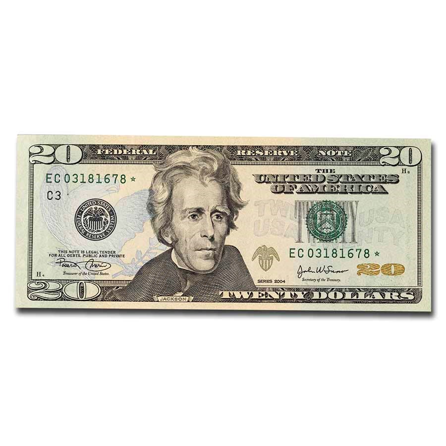 Buy 2004* (C-Philadelphia) $20 FRN AU (Fr#2089-C*) Star Note | APMEX