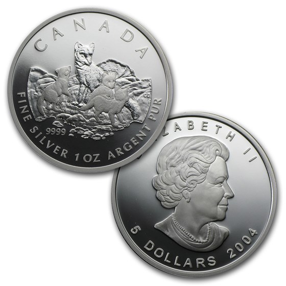 Buy 2004 Canada 4-Coin Silver Arctic Fox Proof Set (w/Box & COA) | APMEX