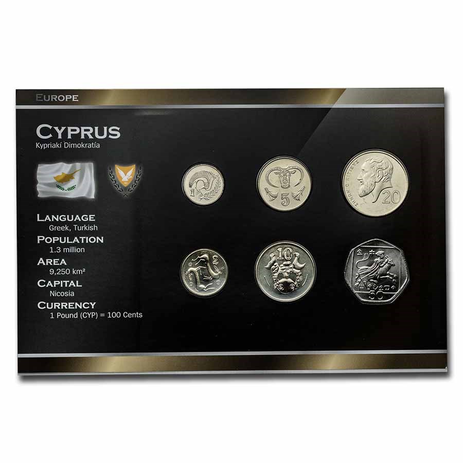 Buy 2004 Cyprus Pre-Euro 6-Coin Set BU | APMEX
