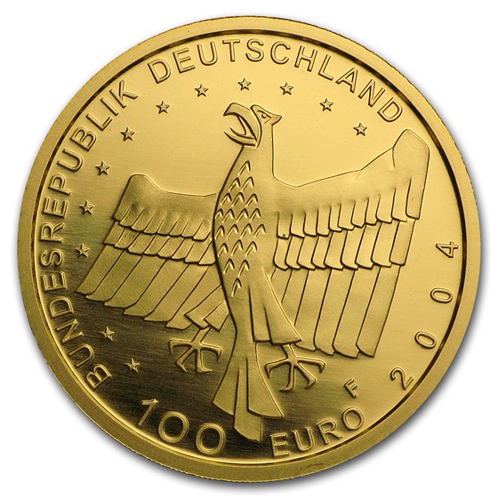 Buy 2004 Germany 1 2 Oz Gold 100 Euro Bamberg BU APMEX Buy 2004 Germany 1 2 Oz Gold 100 Euro Bamberg BU APMEX