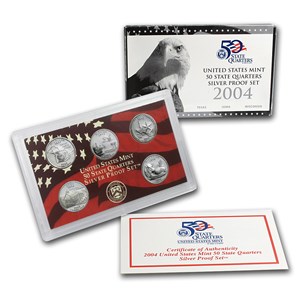 2004 50 State Silver Quarters Proof Set U.S. Mint | APMEX