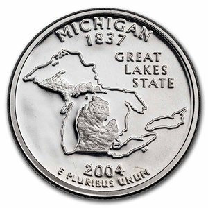 Buy 2004-S Michigan State Quarter Gem Proof (Silver) | APMEX