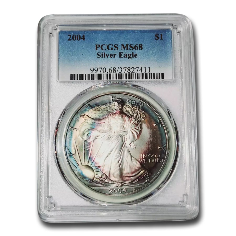 Buy 2004 Silver American Eagle MS-68 PCGS | APMEX