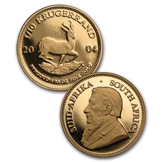 Buy 2004 South Africa 5-Coin Gold Krugerrand Proof Set (Paul Kruger ...