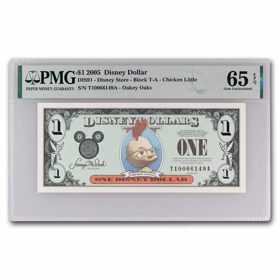 Buy 2005 $1.00 (T) Chicken Little CU-65 EPQ PMG (DIS#91) | APMEX
