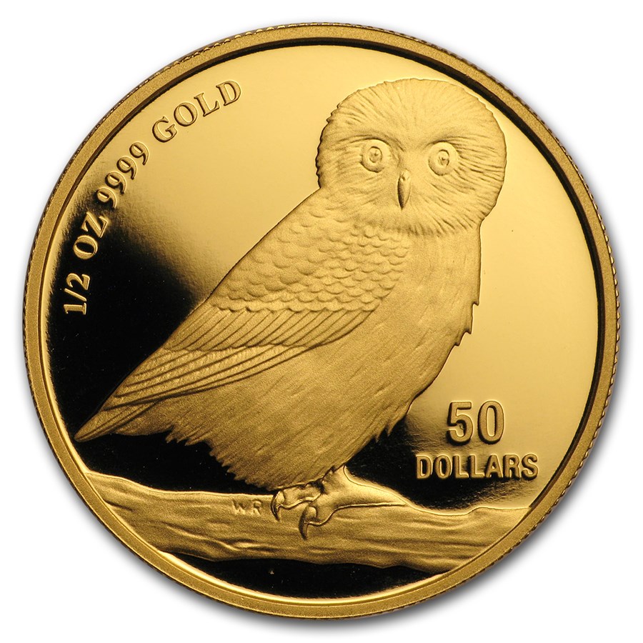 Buy 2005-2008 Tuvalu 1/2 oz Proof Gold Owl (Random) | APMEX