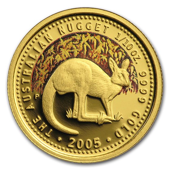 Buy 2005 Australia 4-Coin Gold Nugget Proof Set (Capsules Only) | APMEX