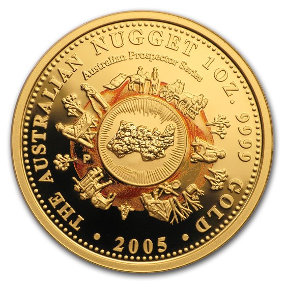 Buy 2005 Australia 4-Coin Gold Nugget Proof Set (Capsules Only) | APMEX