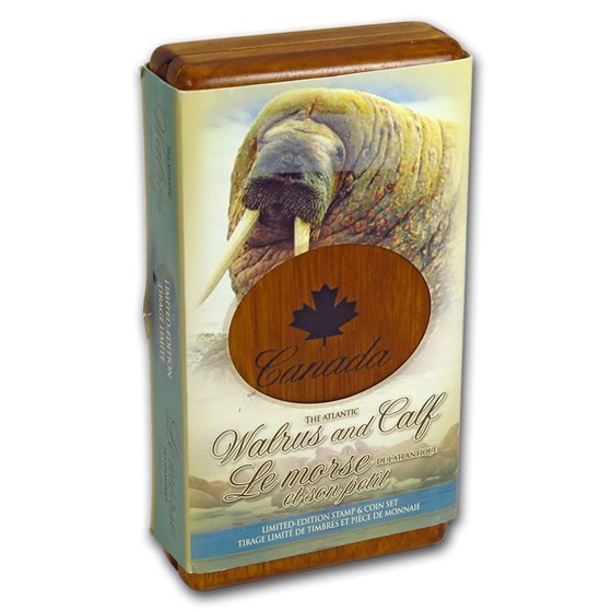 Buy 2005 Canada 1 oz Silver Atlantic Walrus Coin and Stamp Set | APMEX
