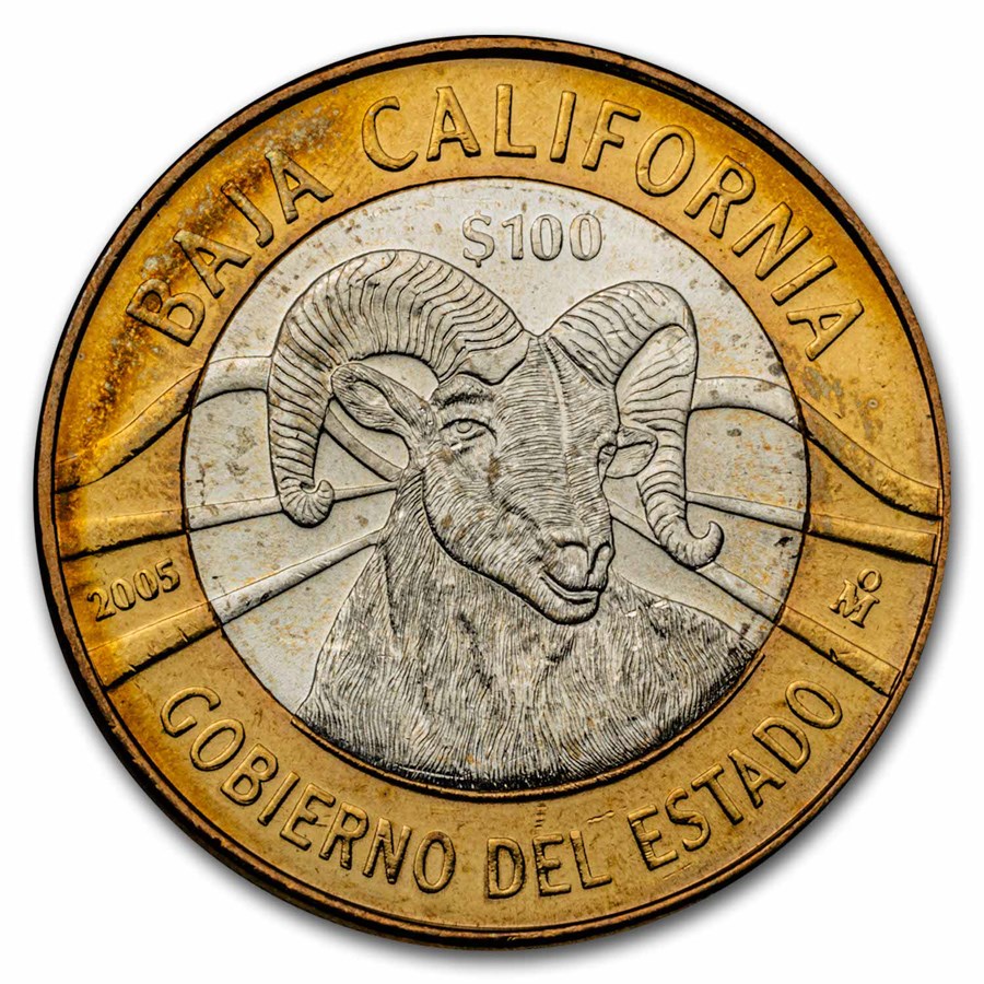 Buy 2005 Mexico Bimetallic 100 Pesos Baja California BU (2nd Edition ...