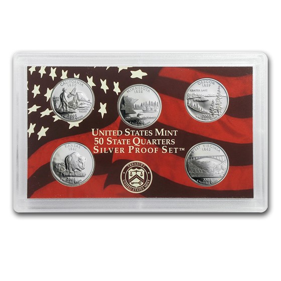 Buy 2005 50 State Quarters Proof Set (Silver) | APMEX
