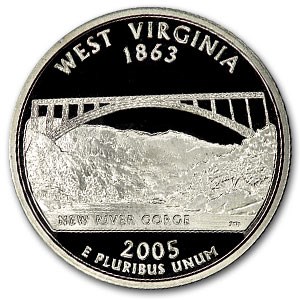 Buy 2005-S West Virginia State Quarter Gem Proof | APMEX