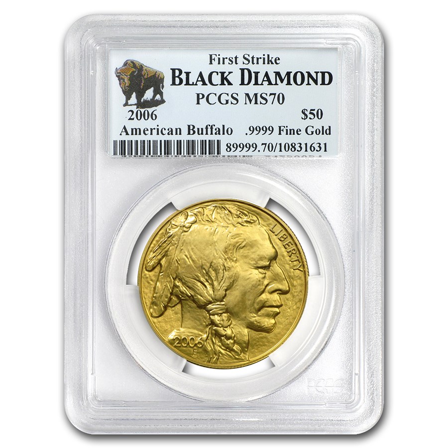 Buy 2006 1 oz Gold Buffalo MS-70 PCGS (FS, Black Diamond) | APMEX