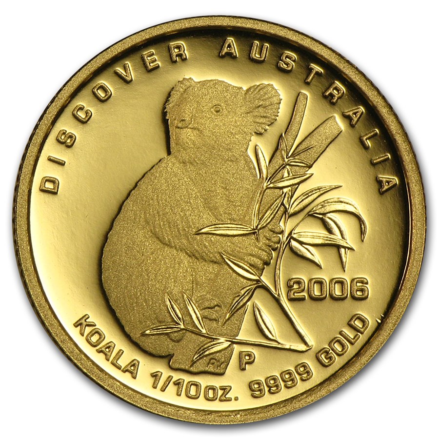 Buy 2006 Australia 1/10 oz Gold Koala Discover Australia Proof | APMEX