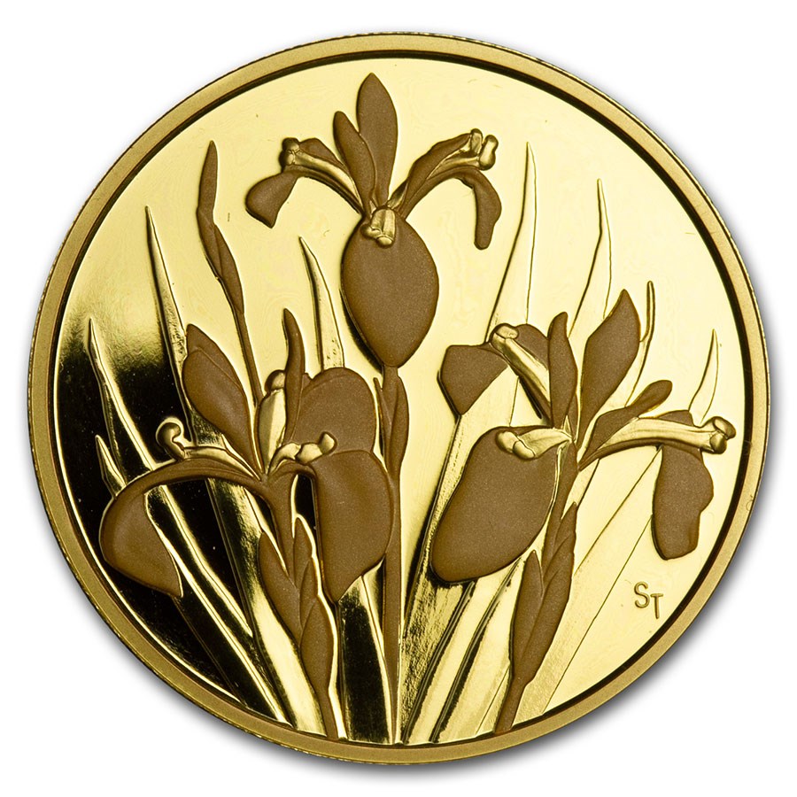 Buy 2006 Canada Gold $350 Iris Versicolor .99999 Proof (Coin Only) | APMEX