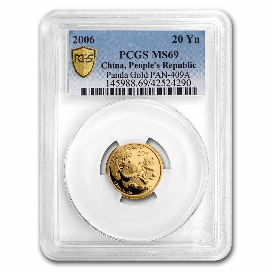 Buy 2006 China 1/20 oz Gold Panda MS-69 PCGS | APMEX
