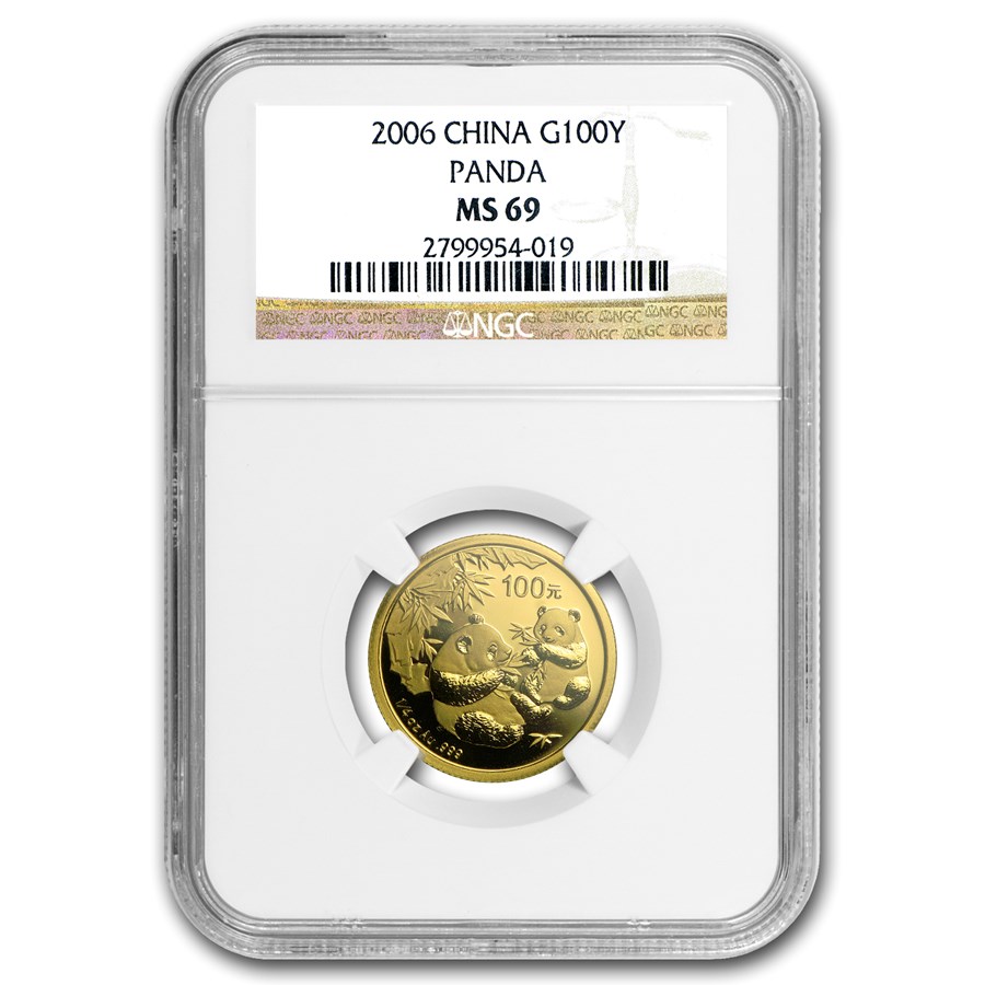 Buy 2006 China 1/4 oz Gold Panda MS-69 NGC | APMEX