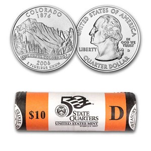 2006-D Colorado Statehood Quarter 40-Coin Mint Wrapped Roll BU