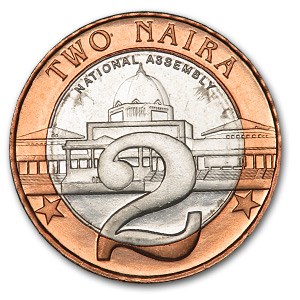 Buy 2006 Nigeria Bimetal 2 Naira National Assembly BU | APMEX