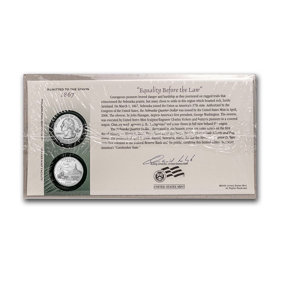 Buy 2006 P&D Nebraska State Quarter First Day Cover | APMEX