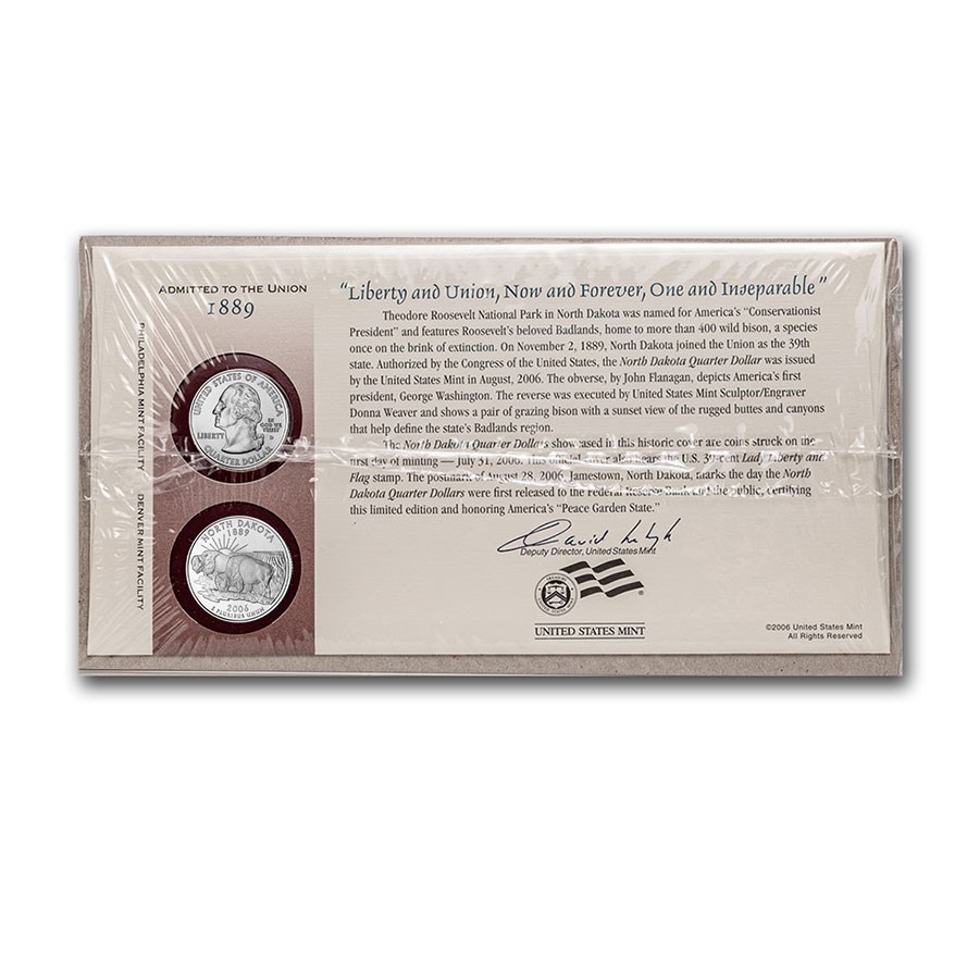 Buy 2006 P&D North Dakota State Quarter First Day Cover | APMEX