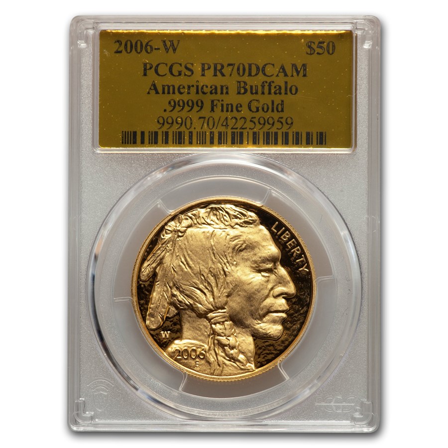 Buy 2006-W 1 oz Proof Gold Buffalo PR-70 PCGS (Gold Foil) | APMEX
