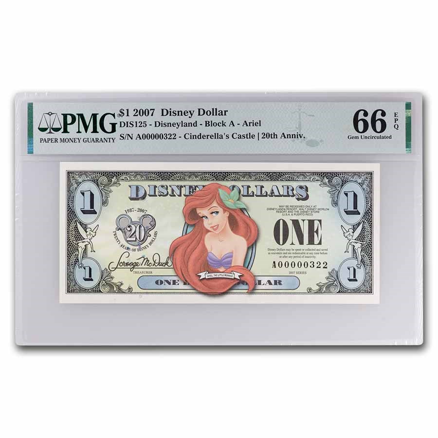 Buy 2007 $1.00 Ariel, CU-66 EPQ PMG (DIS#125) Low 3 Digit Serial # | APMEX