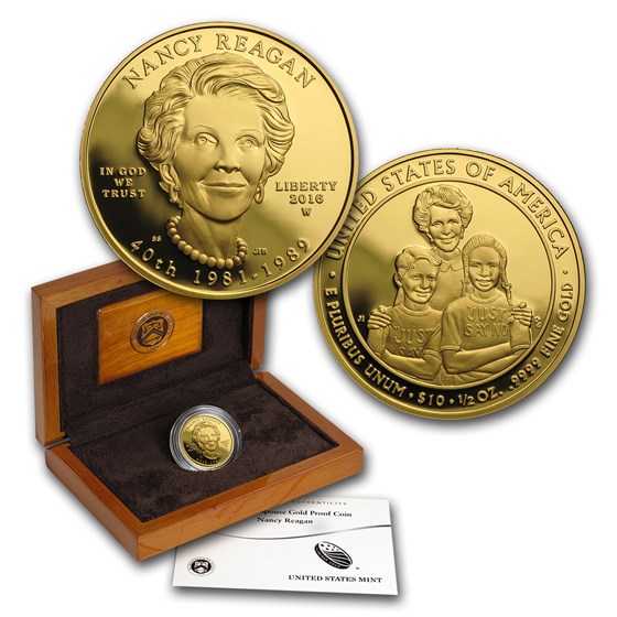 Buy 2007-2016 1/2 oz Gold First Spouse Coins Complete Proof Set | APMEX