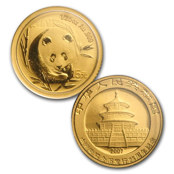 Buy 2007 China 25-Coin Gold Panda Proof Set (25th Anniversary) | APMEX