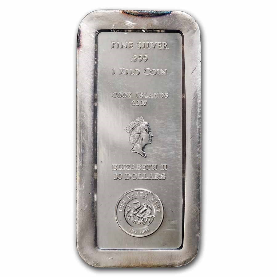 Buy 2007 Cook Islands 1 Kilo Silver The Perth Mint | APMEX